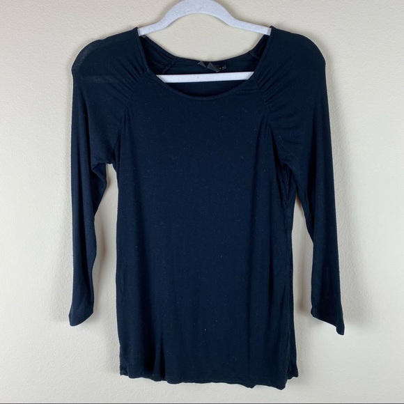 Metaphor | Tops | Metaphor Half Sleeve Black Top | Poshmark